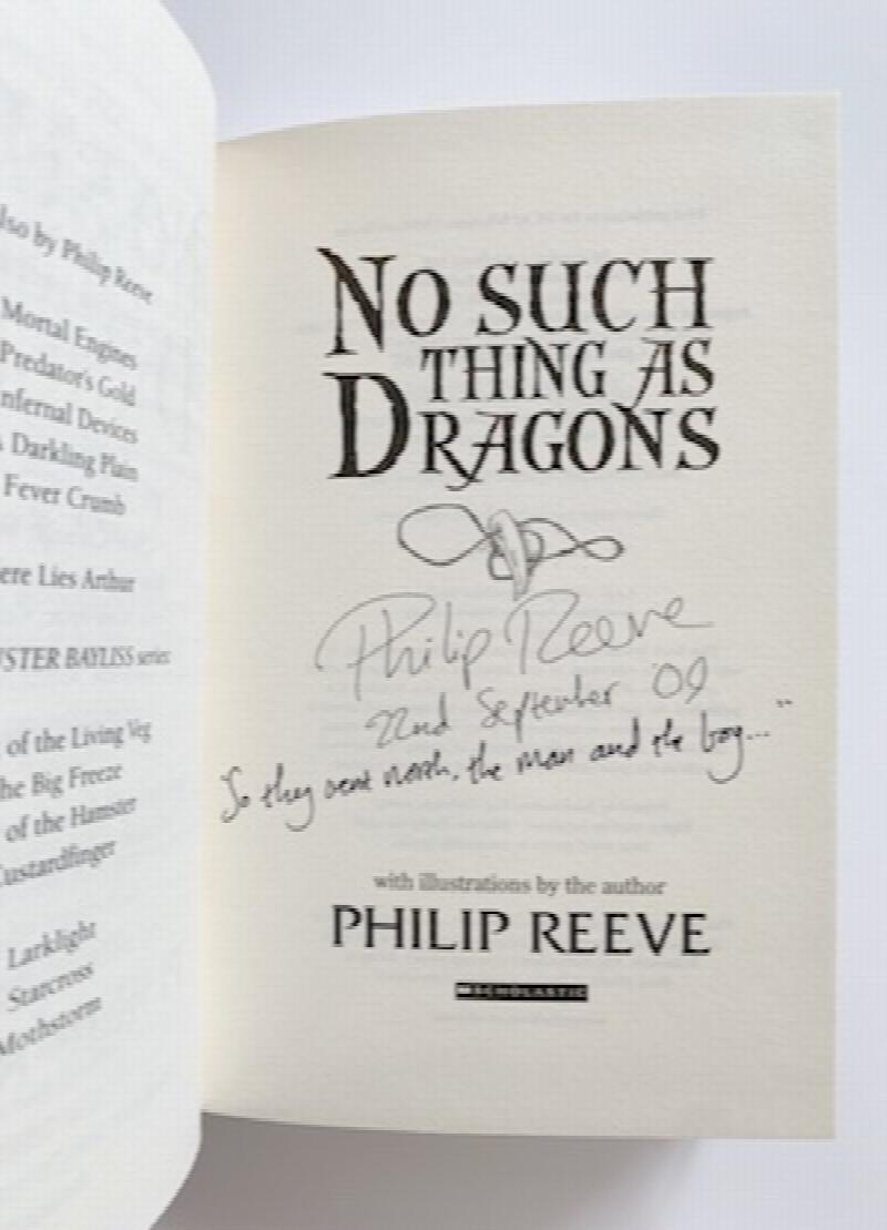 NO SUCH THING AS DRAGONS - Signed, Lined & Dated First Edition + Promo ...